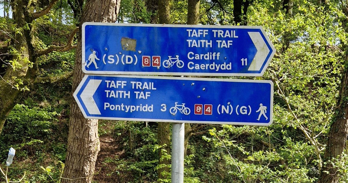Walking Along the Taff Trail in Rhydyfelin - Rhydyfelin Online